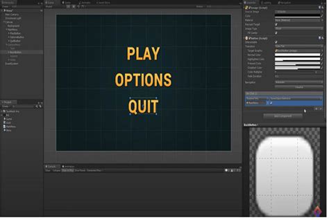 Create A Menu Game In Unity Ex Play Button Option Button Quit Button Volume By Rowelnunez