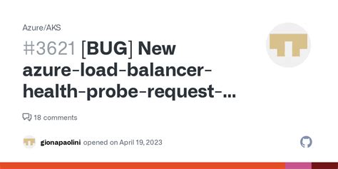 Bug New Azure Load Balancer Health Probe Request Path Not Working