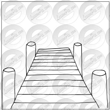 Dock Outline For Classroom Therapy Use Great Dock Clipart