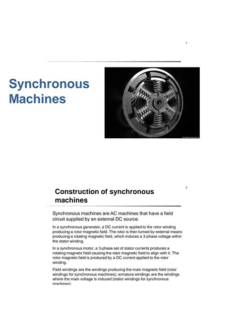 Solution Synchronous Machines Design Operation And Applications A Comprehensive Guide