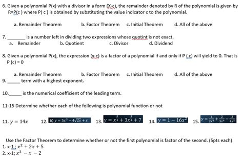 6 Given A Polynomial P X With A Divisor In A Studyx
