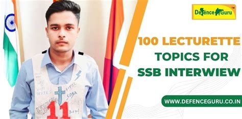 100 Latest Lecturette Topics For Ssb Interview 2023