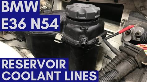 Routing Coolant Lines And Installing Reservoir E36 M3 N54 Swap Youtube