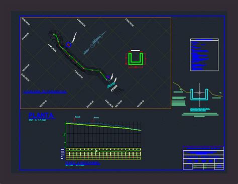 Canal Irrigation Dwg Block For Autocad • Designs Cad