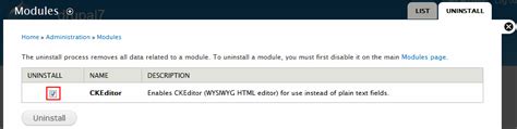 ckeditor for drupal enterprise drupal 7 uninstallation cksource docs