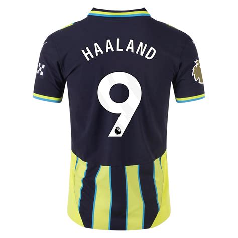 Puma Manchester City Authentic Erling Haaland Away Jersey W Epl Clu