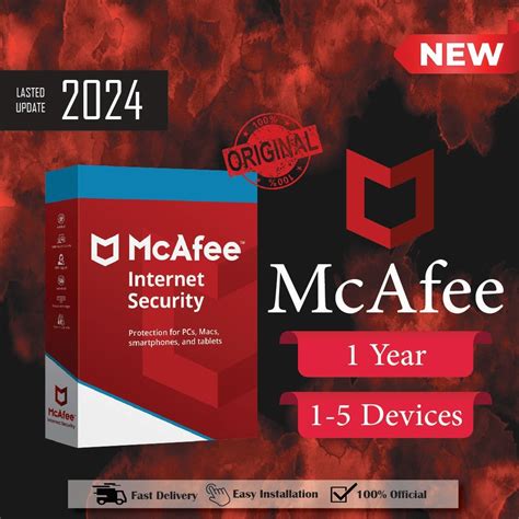 Mcafee Internet Security 2024 Original 1year 1~5devices Computers And Tech Parts And Accessories