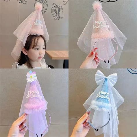 Badu Bg Празненство за парти за рожден ден Блестяща шапка за рожден ден Фея Обръч за коса One