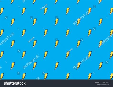 Bolt Pattern Vector Thunder Pattern Wallpaper Stock Vector Royalty