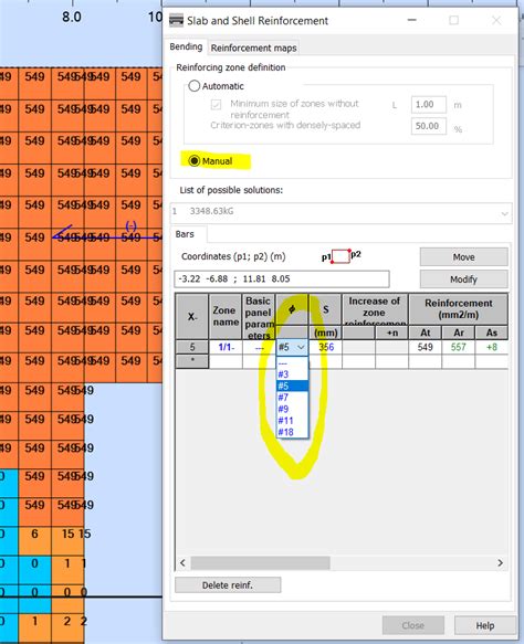 Rc Slabs Provided Reinforcement Zones Cannot Be Modified In Robot Structural Analysis