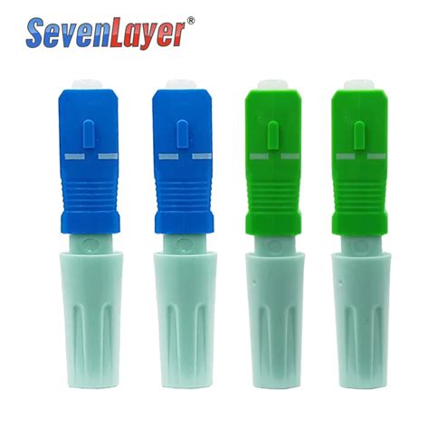 Ftth Embedded Fiber Optic Fast Connector Sc Apc Single Mode Fiber Optic Adapter Sc Upc Cold