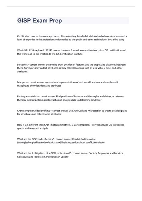 Gisp Exam Prep Question And Answers Rated A 2024 Giac Stuvia Us