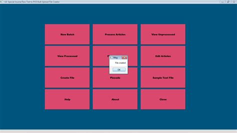 LIC TEXT TO POS BULK UPLOAD FILE CREATOR Version 1 0 0 Post Next