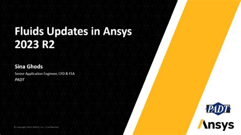 Fluids Updates In Ansys 2023 R2 Webinar Padt
