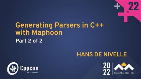 Cppcon The C Conference On Linkedin Generating Parsers In C With