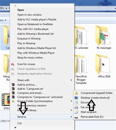 Cara Menjadikan Folderfile Sebagai Shortcut Desktop Komputer Os Windows Guru Baru