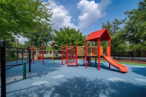 Playground Com Escorregadores E Trepa Trepa Para Crianças Foto Premium