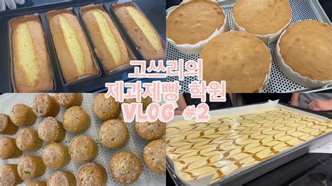 19살의 제과제빵학원 브이로그💕 4 7회차 제과기능사 수업 마데라컵케이크 파운드케이크 젤리롤케이크 버터 스펀지 Youtube