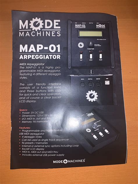 MATRIXSYNTH Mode Machines MAP MIDI Arpeggiator