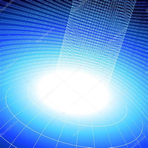 Binary Code On Blue Internet Background Stock Vector Image By ©iconspro 6511135