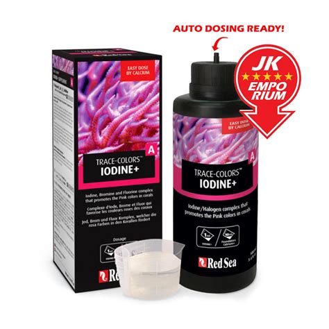 500ml Red Sea Trace Colors A Iodine Supplement Coral Colors Reef Trace