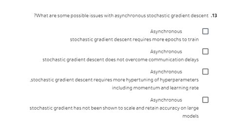 Solved What Are Some Possible Issues With Asynchronous