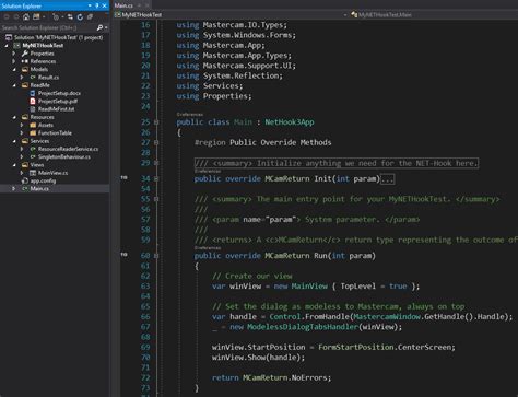 vs2019 all versions c and vb net hook project template mastercam c