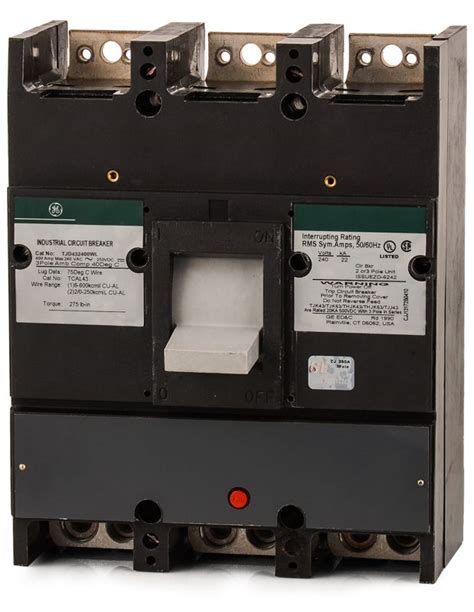 Abb General Electric Tjd432400wl 400a 3 Pole Molded Case Circuit B