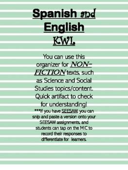 Bilingual Graphic Organizer Exit Slip By Boundless Biliteracy TPT