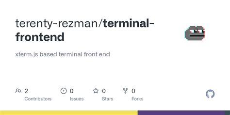 Github Terenty Rezmanterminal Frontend Xtermjs Based Terminal Front End