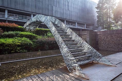 Two Robotic Fabrication Methods Make Robot Fabricated Hybrid Bridge