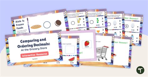 Comparing And Ordering Decimals Worksheets Teach Starter