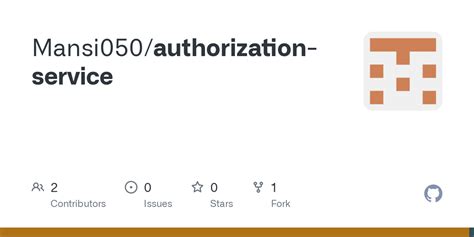 Github Mansi050authorization Service