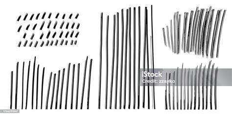 패턴 질감 손으로 그린 선입니다 해치 드로잉 펜 잉크 및 크로스해칭 그리기 연필 스케치 낙서 스크래치 스타일 흰색 배경에 고립된