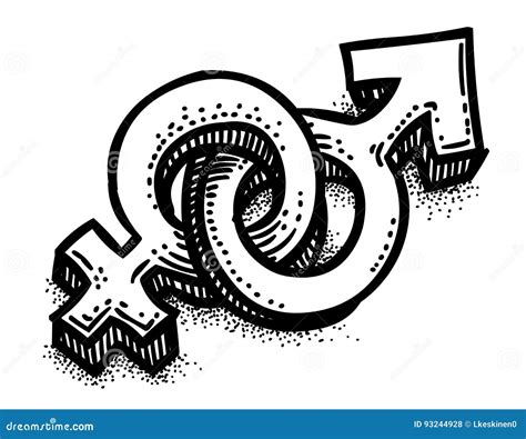 Cartoon Image Of Male Female Sex Symbol Gender Stock Vector Illustration Of Sexually