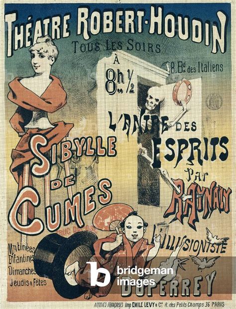 Image Of Poster Of Sybille De Cumes Magic Show Theatre Robert