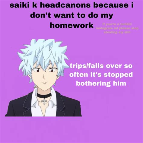 Projecting Onto Kaidou Hours Saiki Headcanon Im Proud Of You