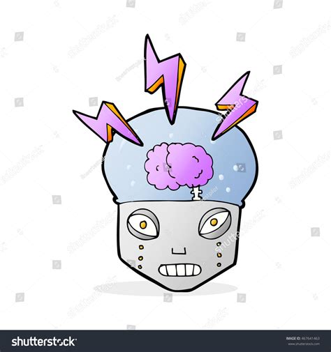 Cartoon Clever Robot Stock Illustration 467641463 Shutterstock