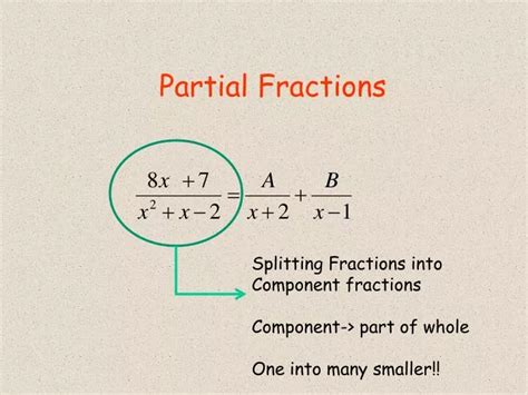 Ppt Partial Fractions Powerpoint Presentation Free Download Id 4492118