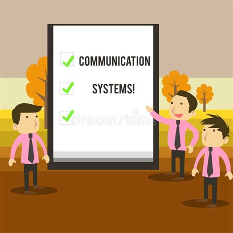 Writing Note Showing Communication Systems Business Photo Showcasing Flow Of Information Use Of