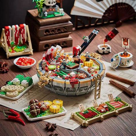 Loz Cantonese Morning Tea 6 In 1 • Mini Blocks • Set 1260
