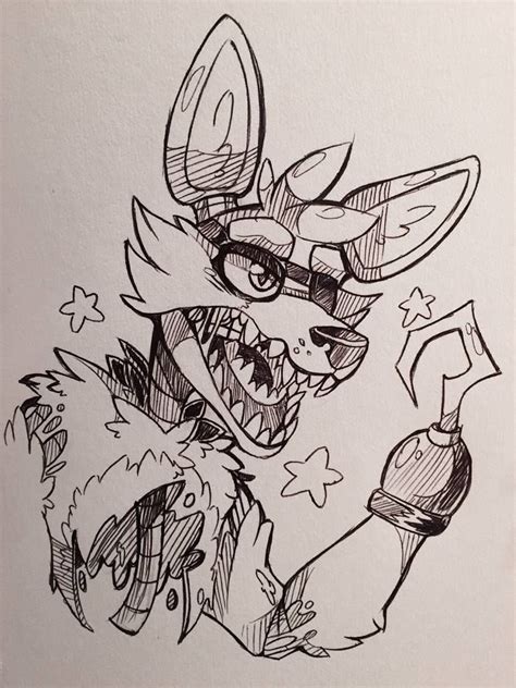 Foxy Grandpa Inktober Day 2 By G00drah Sketches Fnaf Drawings