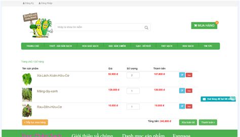Source Code Shop Bán Hàng Thực Phẩm Sạch Php Codeigniter Hoàn Chỉnh