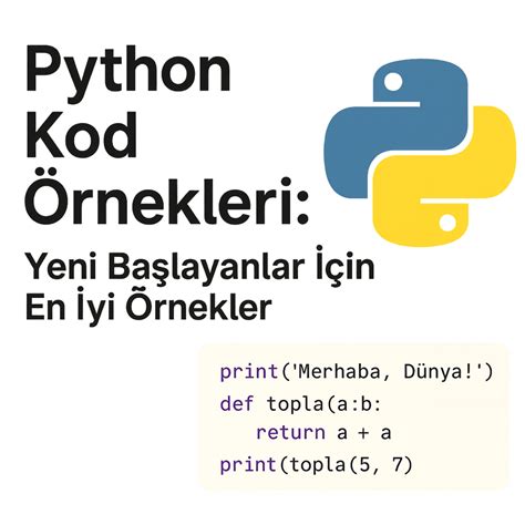 Python Kod Örnekleri Yeni Başlayanlar İçin En Basit Python Kodları