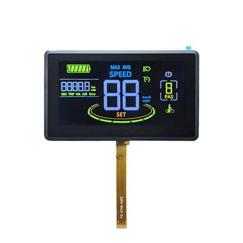 china customized color printing vatn segment lcd cog module for e bike display manufacturer