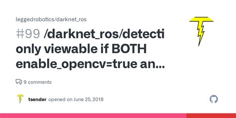 darknet ros detection image only viewable if both enable opencv true