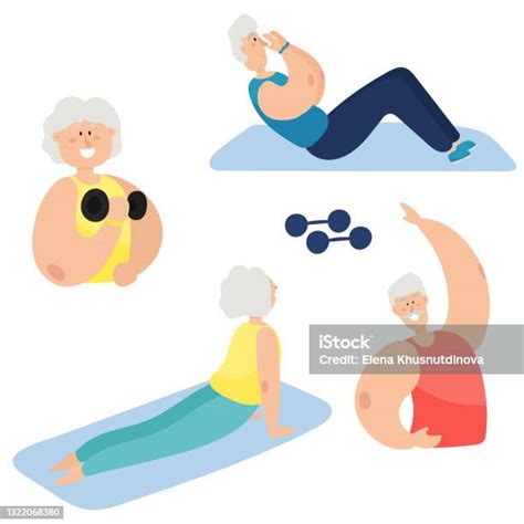 활동적인 노인 부부는 스포츠에 들어갑니다 조부모는 건강한 라이프 스타일을 이끌고 있습니다 집합 Practice Drill에 대한