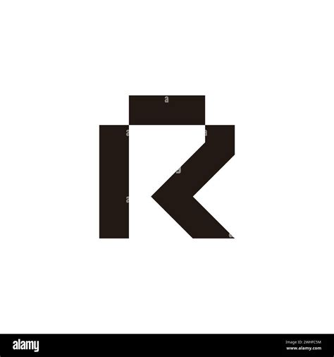 Letter Kr Simple Linked Line Simple Geometric Vector Stock Vector Image And Art Alamy