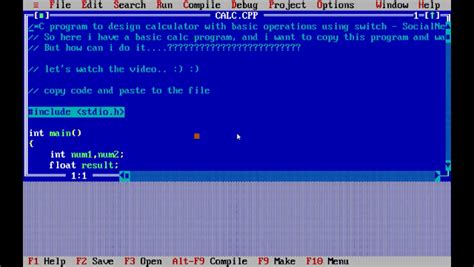 How To Paste External Program Text In Turbo C Compiler Socialnewsia