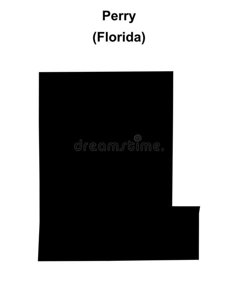 Perry Outline Map Stock Vector Illustration Of Florida 386151117